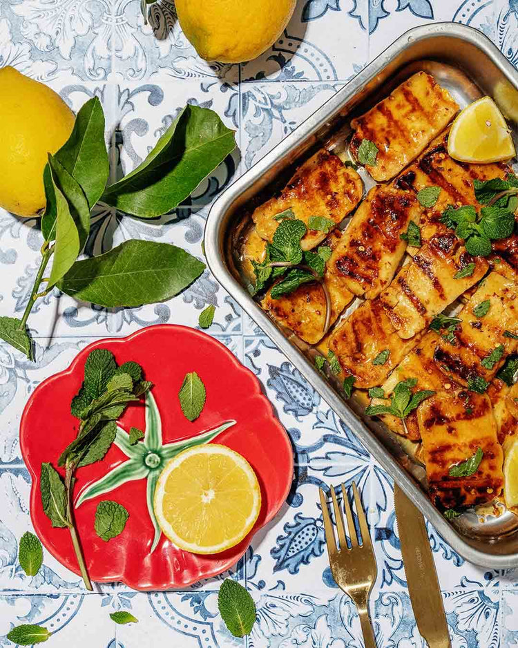 Recette de halloumi grillé sauce menthe et sirop d'érable – ALUVY